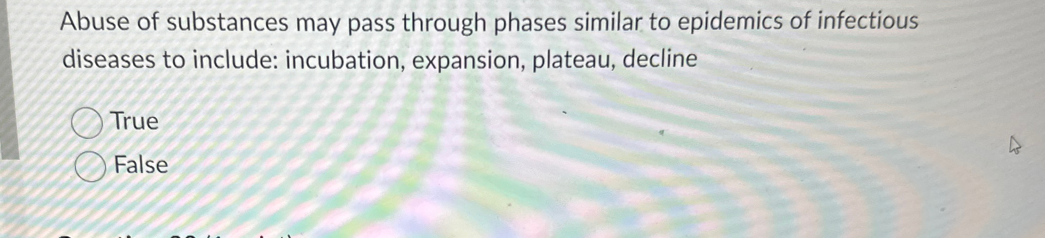 Solved Abuse of substances may pass through phases similar | Chegg.com