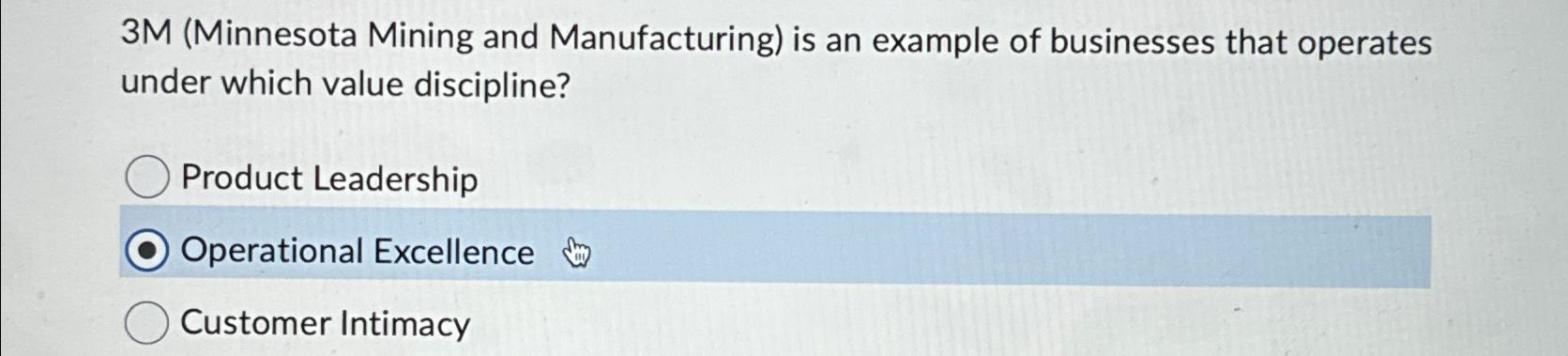 Solved 3M (Minnesota Mining and Manufacturing) ﻿is an | Chegg.com