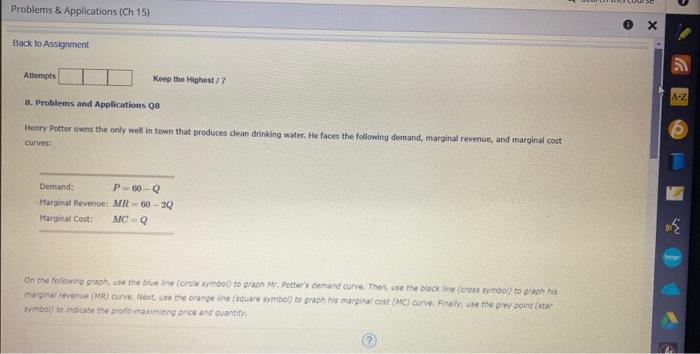 Solved 93. Problems and Applications Q8 Ifenty Potter qwns | Chegg.com