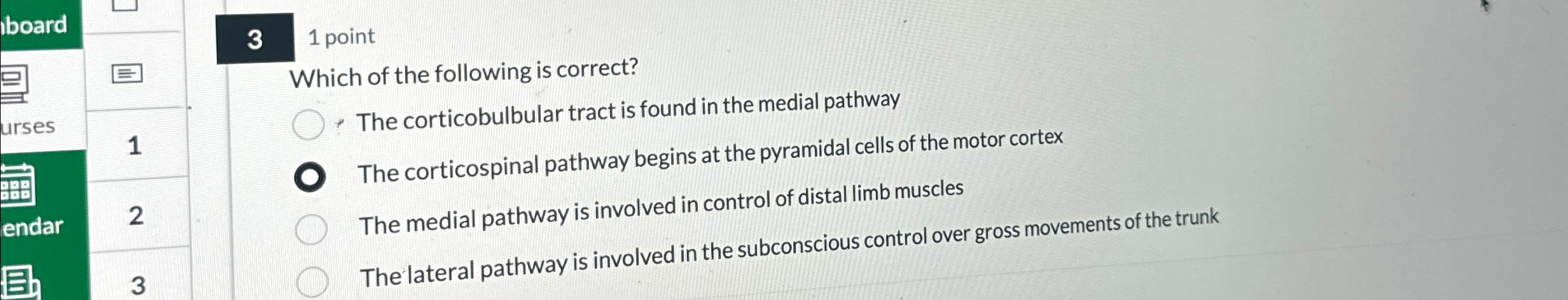 Solved 31 ﻿pointWhich of the following is correct?The | Chegg.com