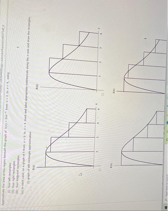 Solved Approximate the area of the region beneath the graph | Chegg.com