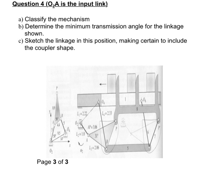Question 4 (02A is the input link). a) Classify the | Chegg.com