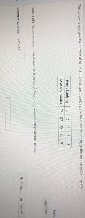 Solved The following data give the number of hours 5 | Chegg.com