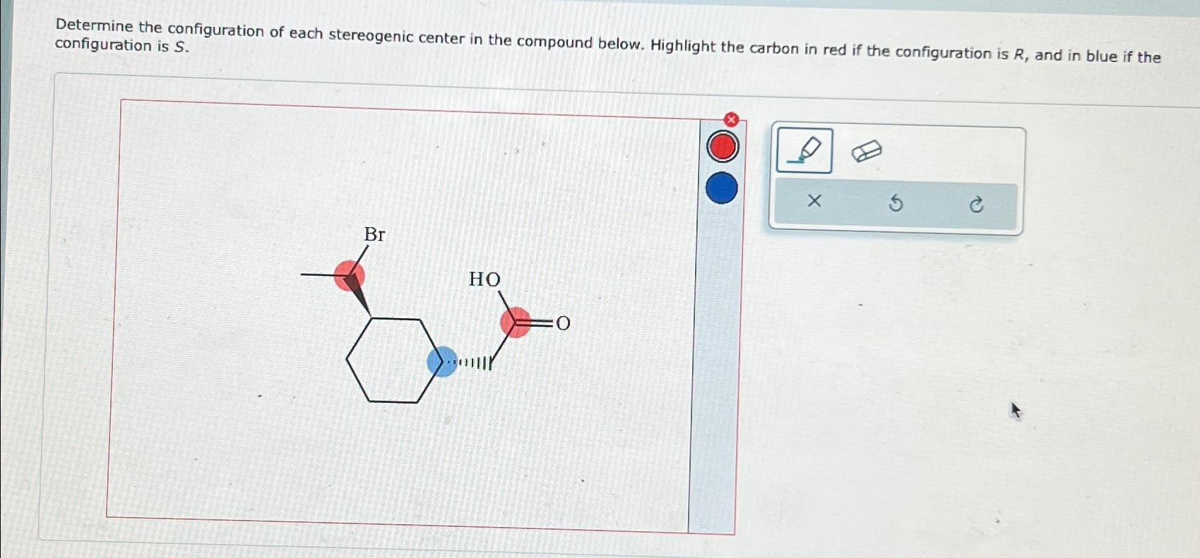 Solved Determine the configuration of each stereogenic | Chegg.com