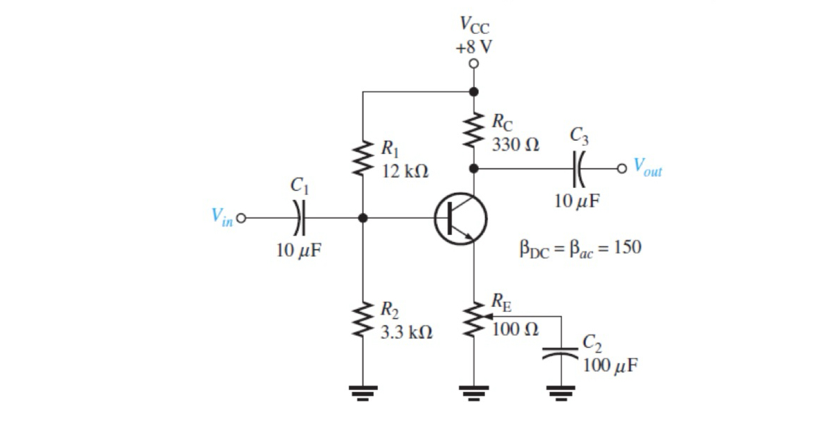 Solved Determine the DC values of IE, ﻿IC, ﻿VE, ﻿VB and VC | Chegg.com