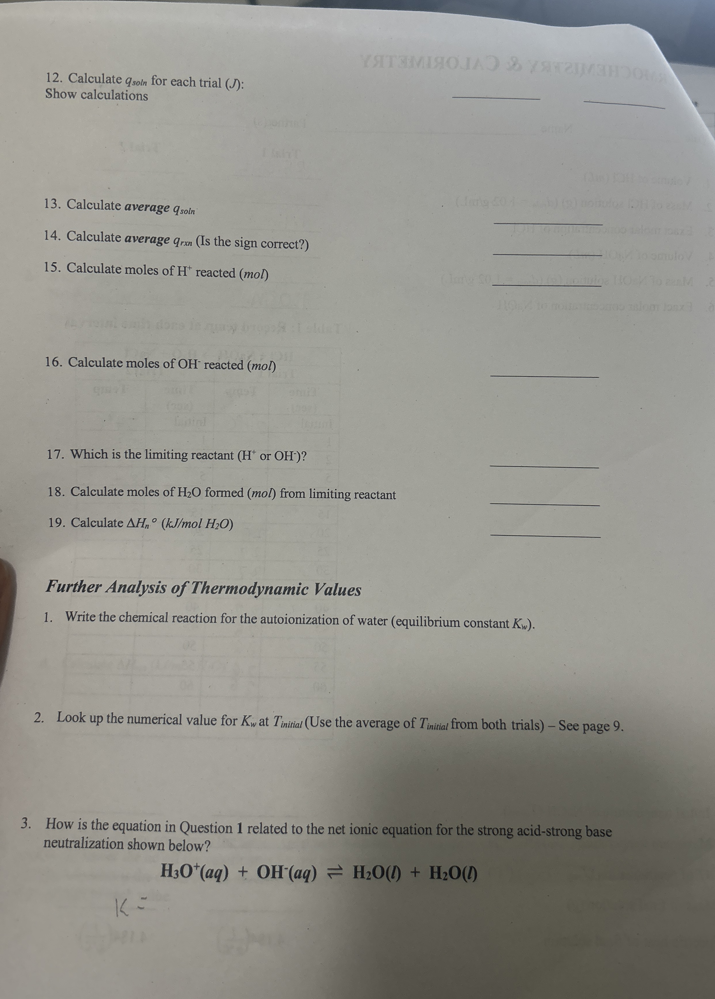 Solved Calculate qsoln ﻿for each trial (J) ﻿:Show | Chegg.com