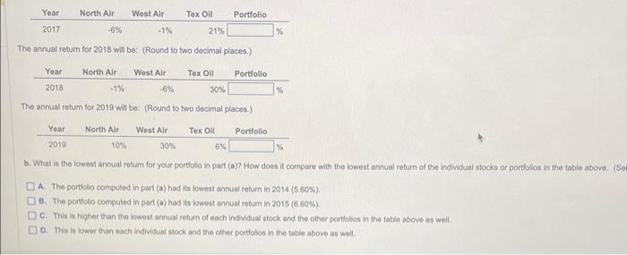 Solved fou are examining a portfolio-consisting of three | Chegg.com