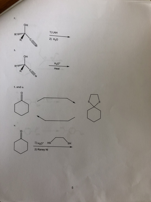 Solved CH3 o. and p. HAN -NH2 H30* - H20 KOH/H2O Heat 1) | Chegg.com