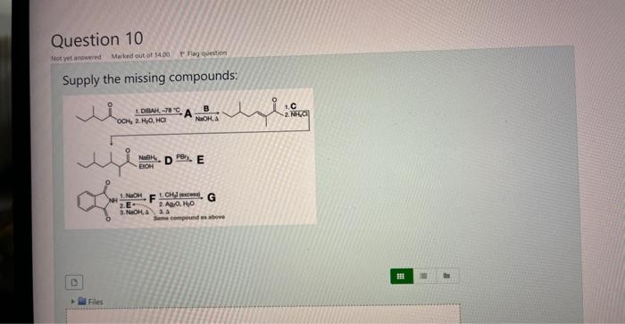 Solved Supply the missing compounds: | Chegg.com