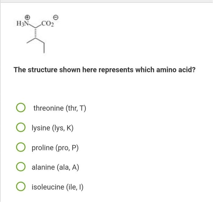 Solved H3N CO2 The structure shown here represents which | Chegg.com