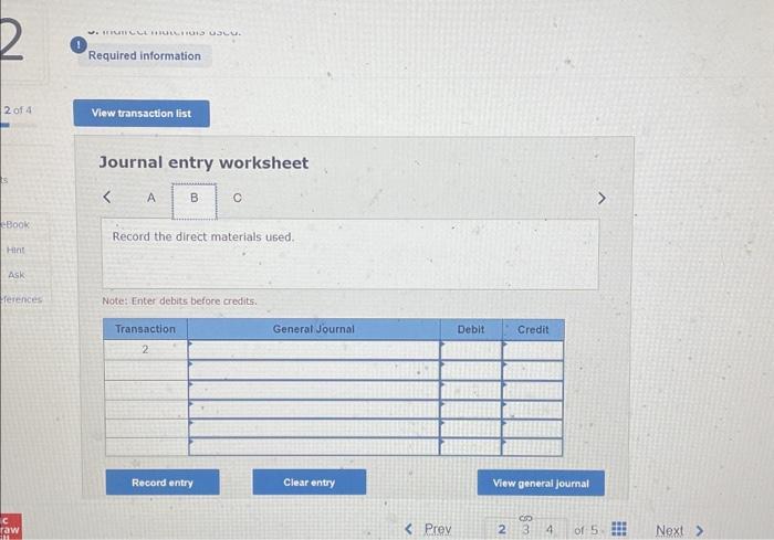 Solved Required informotion (The following information | Chegg.com
