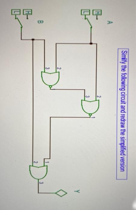 Solved Simlify the following circuit and redraw the | Chegg.com