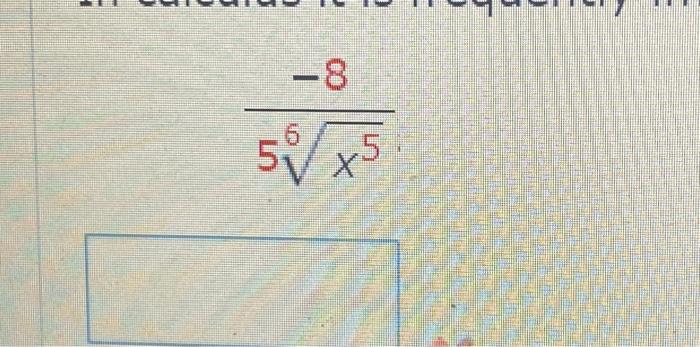 Solved 5x5−8 | Chegg.com