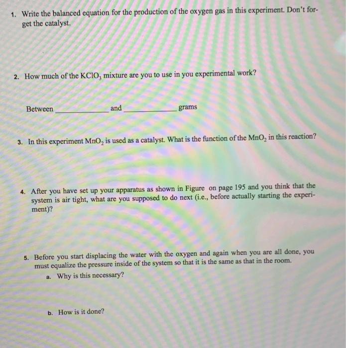 Solved Experiment 11: Measurement of the Gas Constant and | Chegg.com