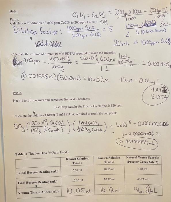 Solved Need some help with these calculations please: For | Chegg.com