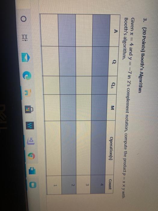 Solved Given and in 2's complement notation, compute the | Chegg.com