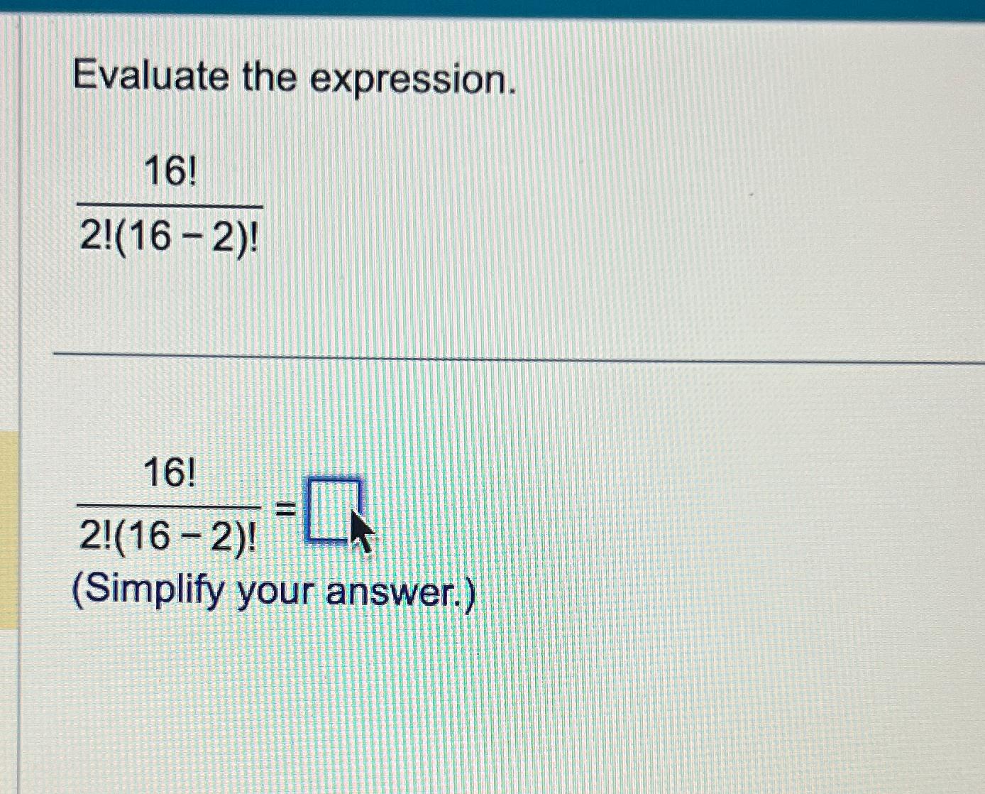 Solved Evaluate the | Chegg.com