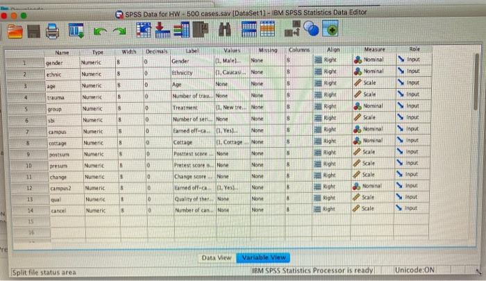 Part IV. SPSS Exercise (39 points) Tasks SPSS | Chegg.com