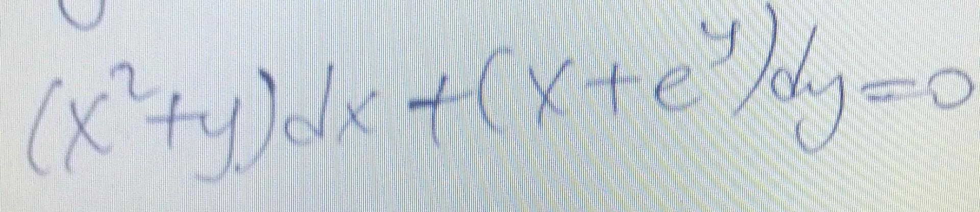 Solved (x+y)dx+(x+eWdyo tu | Chegg.com