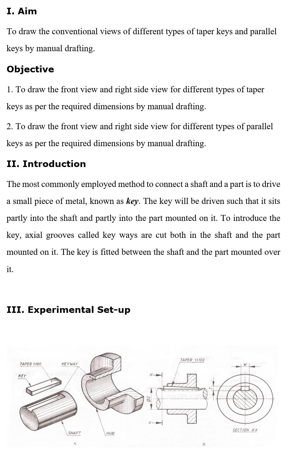 Solved I. Aim To draw the conventional views of different | Chegg.com