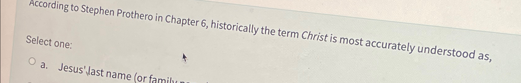 Solved According to Stephen Prothero in Chapter 6, | Chegg.com