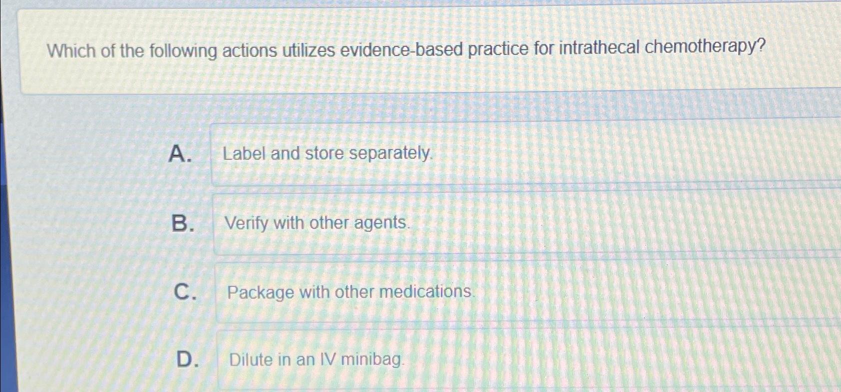 Solved Which of the following actions utilizes | Chegg.com