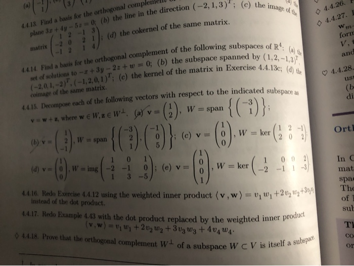 Solved the image of the the direction (-2,1,3)”; (c) the im | Chegg.com