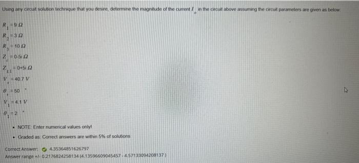 Solved Using any circuit solution technque that you desire, | Chegg.com