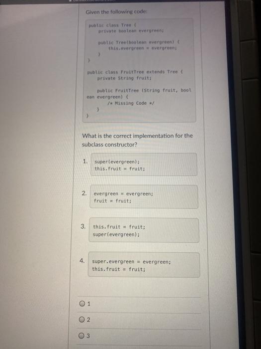 Solved AS Given the following code: public class Animate | Chegg.com