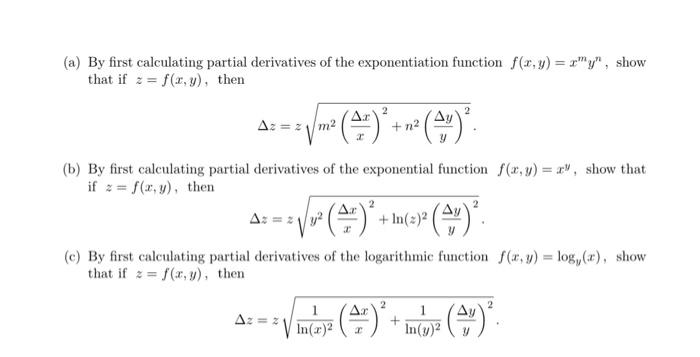 Solved (a) By first calculating partial derivatives of the | Chegg.com