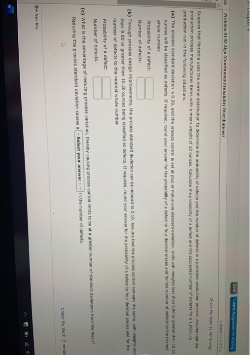 Solved Submit Assignment for Grading ns Problem 04-33 Algo | Chegg.com