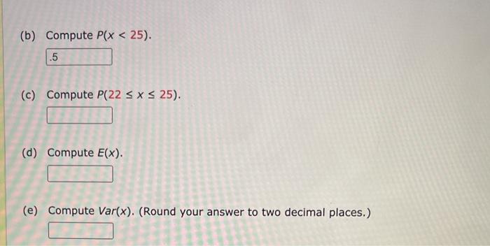Solved (b) Compute P(x