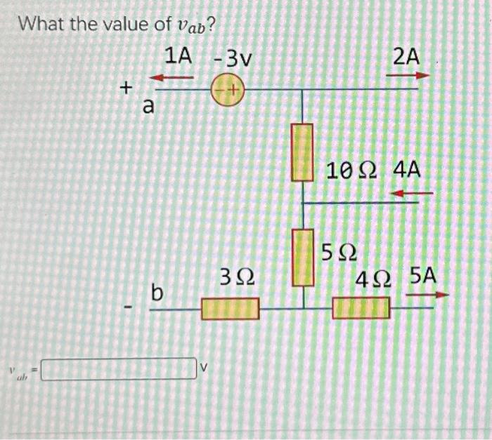 Solved What the value of vab ? | Chegg.com