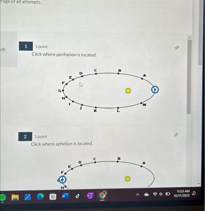 erage of all attempts. ch 1 2 1 point Click where | Chegg.com