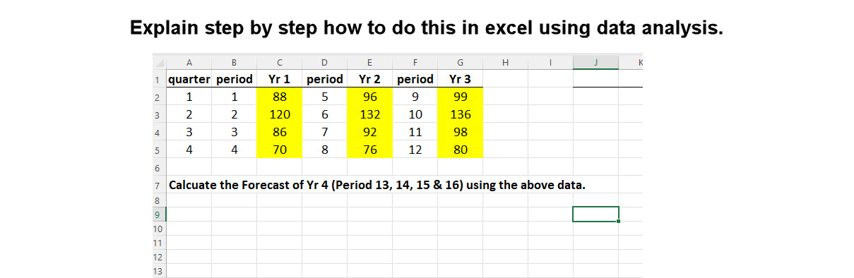 Solved Explain step by step how to do this in excel using | Chegg.com
