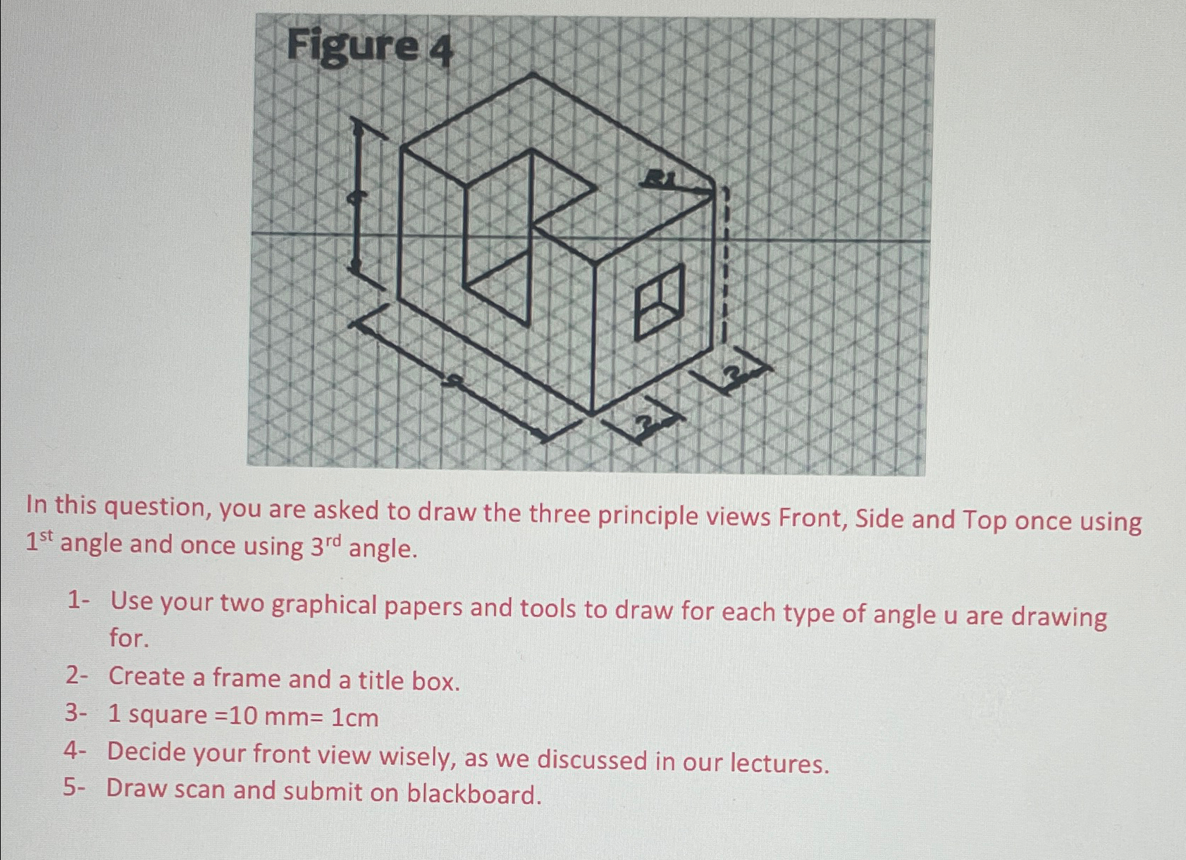 Solved In this question, you are asked to draw the three | Chegg.com