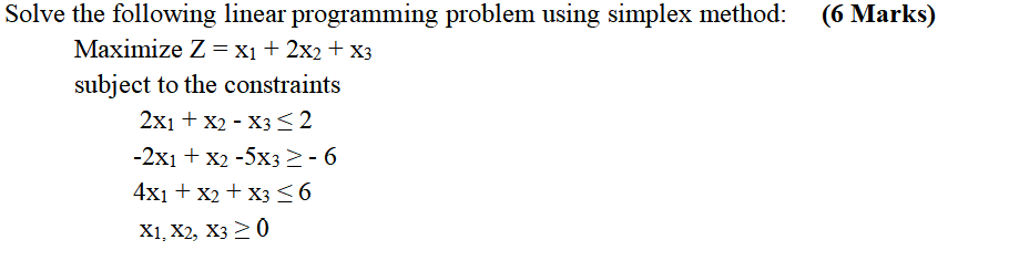 Solved Solve the following linear programming problem using | Chegg.com