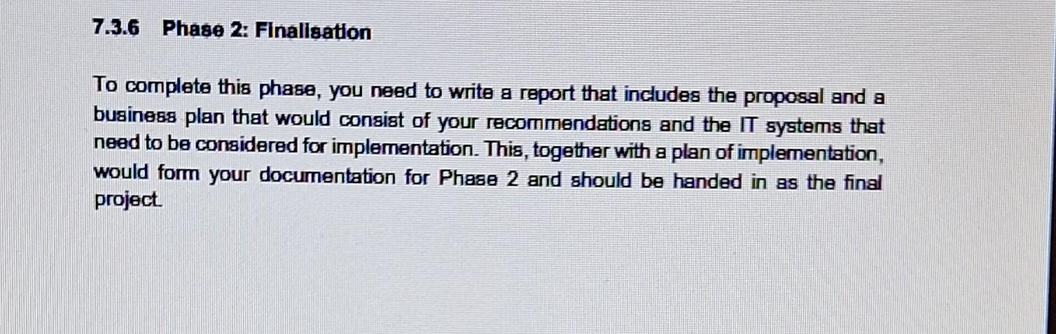 Solved Students work in groups to develop a project plan to | Chegg.com