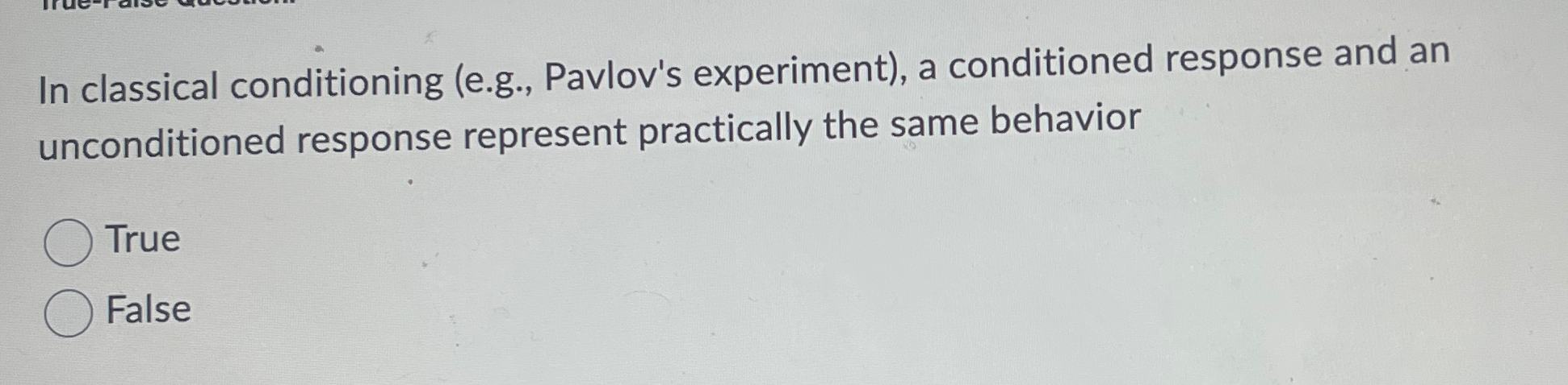Solved In classical conditioning (e.g., ﻿Pavlov's | Chegg.com