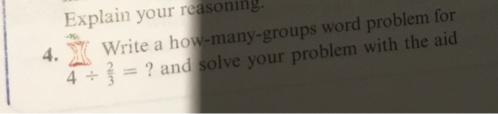 Solved Explain your reasoning. 4. Write a how-many-groups | Chegg.com
