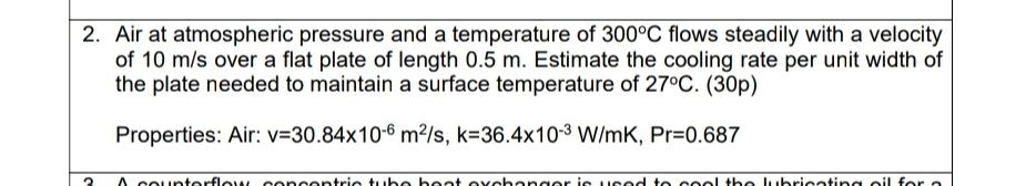 Solved Air at atmospheric pressure and a temperature of | Chegg.com