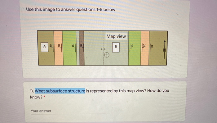 Solved Use this image to answer questions 1-5 below Map view | Chegg.com