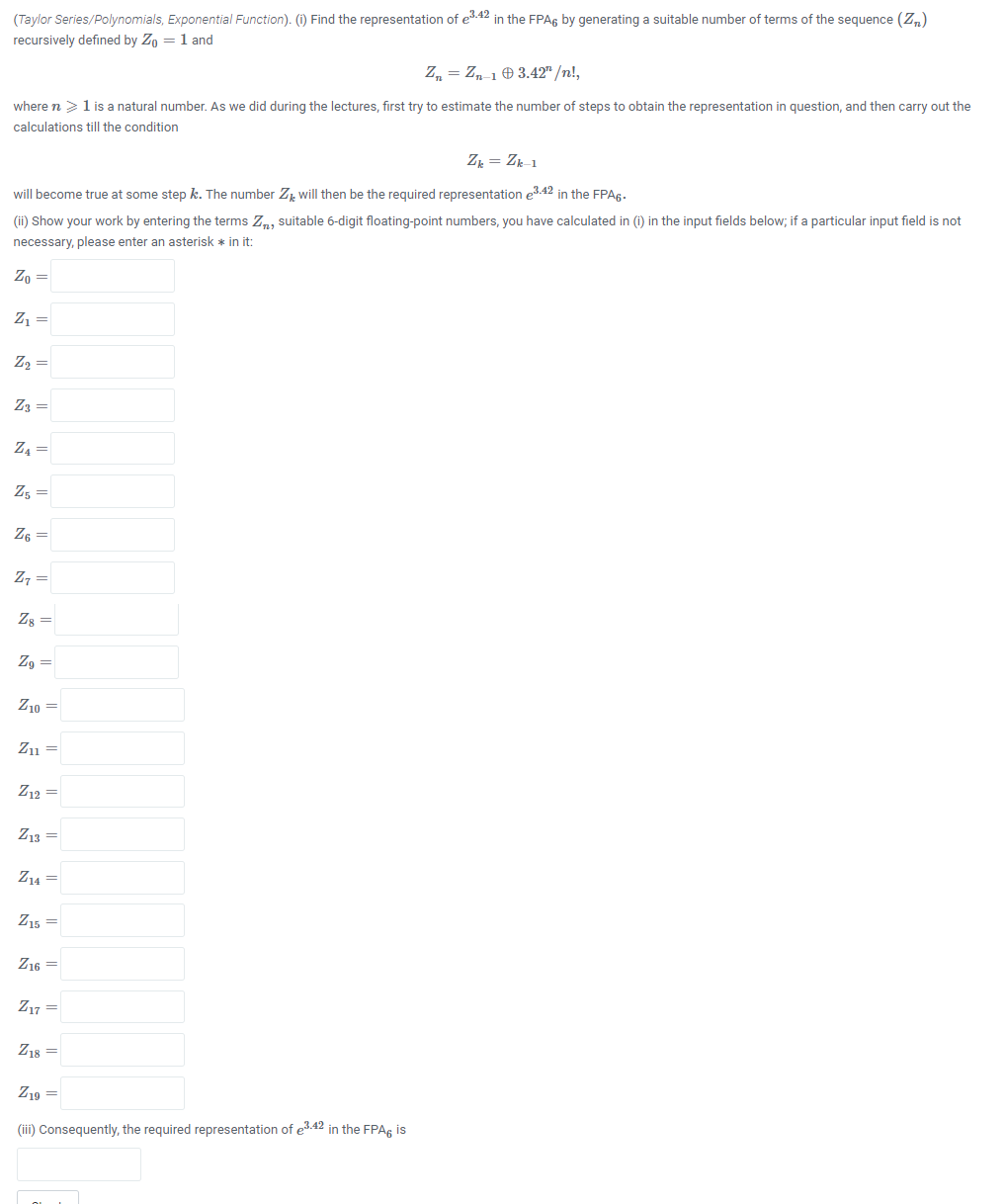 Solved (Taylor Series/Polynomials, ﻿Exponential | Chegg.com
