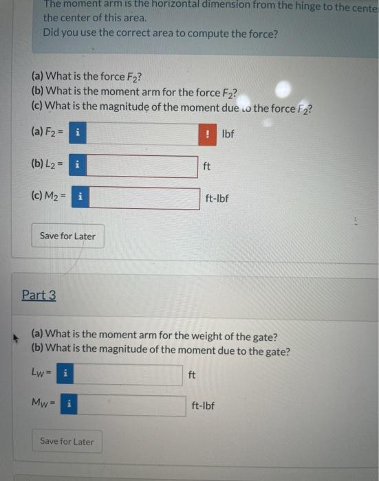 Solved A gate having the cross section shown in the figure | Chegg.com