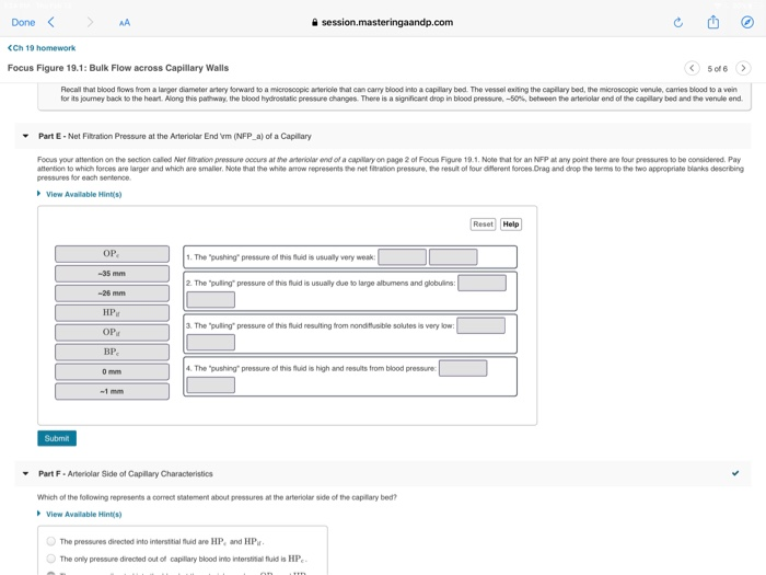 Done A session.masteringaandp.com | Chegg.com
