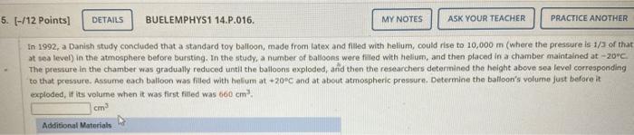 Solved 5. (-/12 Points) DETAILS BUELEMPHYS1 14.P.016. MY | Chegg.com Solved 5. (-/12 Points) DETAILS BUELEMPHYS1 14.P.016. MY | Chegg.com