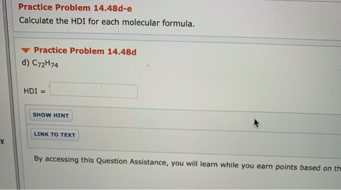 Solved Practice Problem 14.48d-e Calculate the HDI for each | Chegg.com