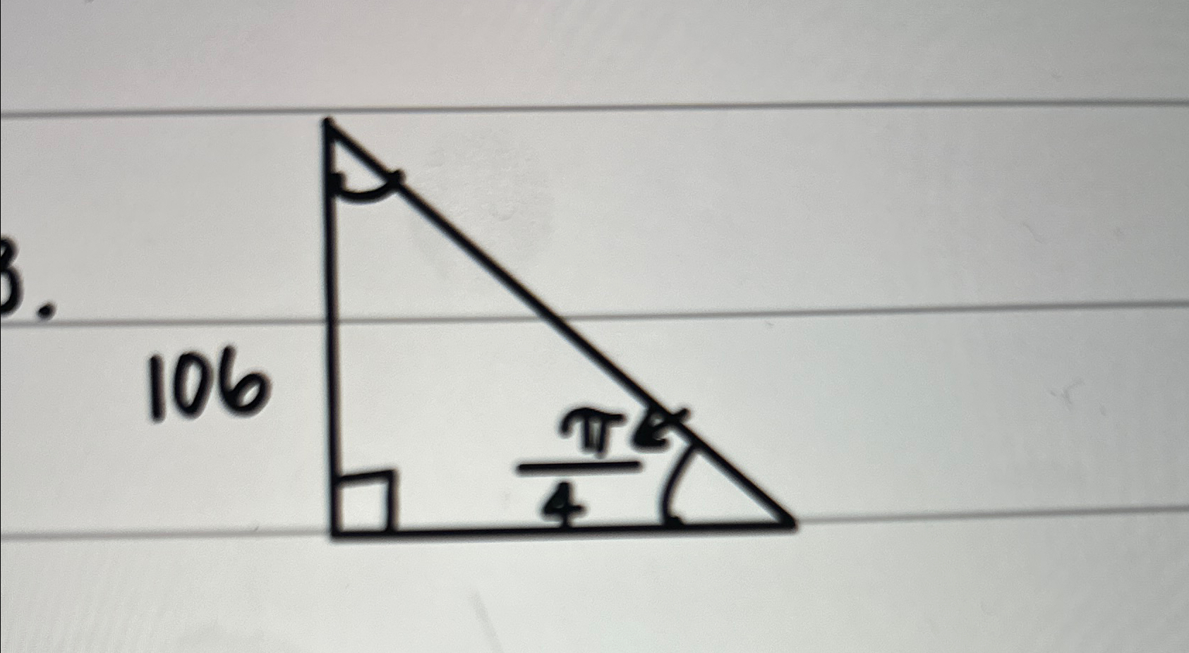Solved solve the right triangle | Chegg.com