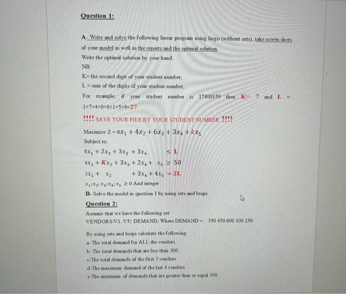 Solved can you solve it with lingo. just send me the | Chegg.com