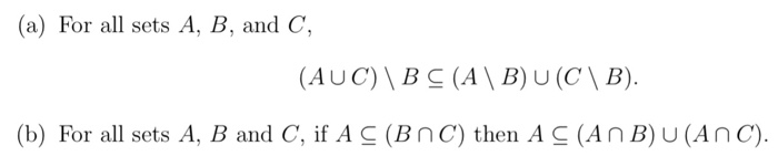 Solved Use the axiom of extensionality', the definitions of | Chegg.com